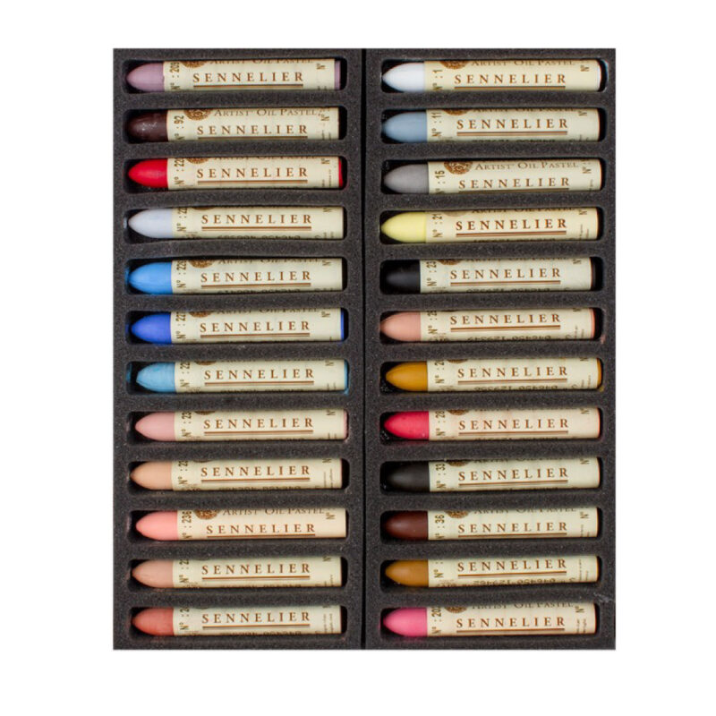 Oil pastels Cardboard set 24 Oil pastels - Portrait - Art Creative